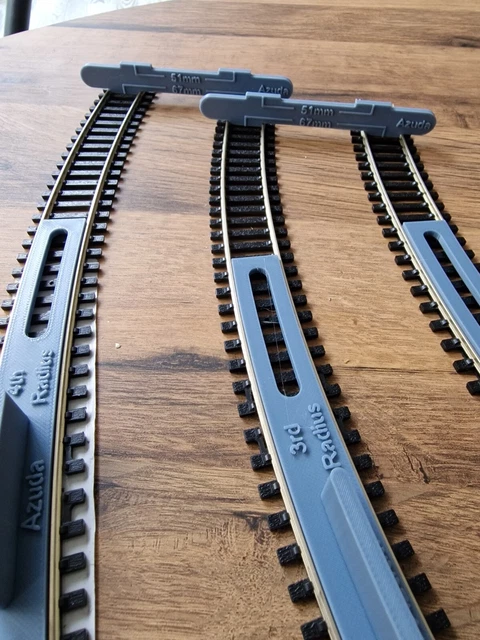 OO/HO GAUGE TRACK Radius Template Guide and Spacer Set £16.50 - PicClick UK