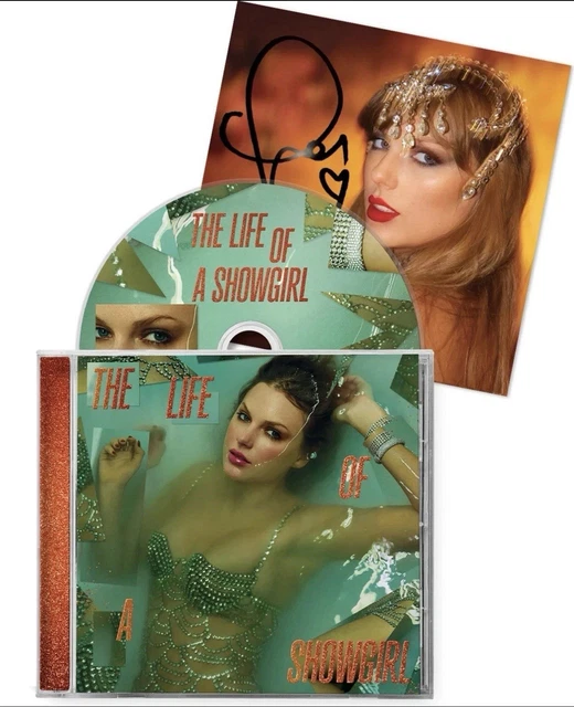 TAYLOR SWIFT - The Life of a Showgirl CD + Hand Signed Photo 1 IN HAND ...