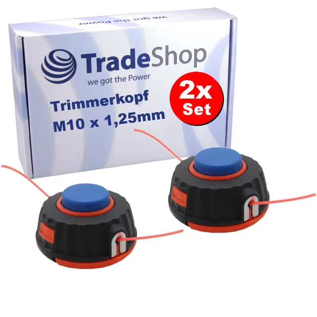 2X FADENKOPF TRIMMERKOPF M10x1,25mm links für Texas CG330, CG260, BC320, BC300 EUR 27,90 ...
