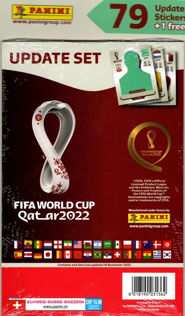 PANINI 2022 WORLD Cup Qatar FIFA Worldcup - Oryx Edition Update Set of 79+1 Stickers £36.18 ...