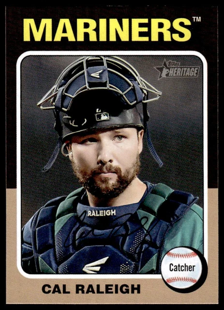 2024 TOPPS HERITAGE 217 Cal Raleigh Seattle Mariners Baseball Card EUR ...