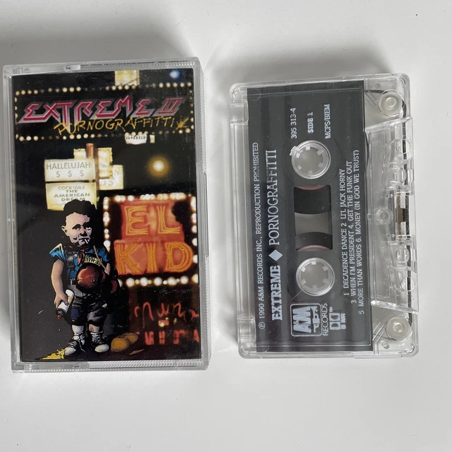 EXTREME II..PORNOGRAFFITTI...CASSETTE TAPE..1990 A&M Excellent ...