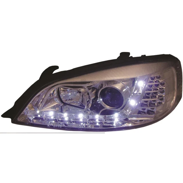 FARO SINISTRA DESTRA per Opel Astra G LED Vetro Trasparente/Cromo ...