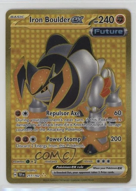 2024 POKEMON SV05: Temporal Forces Hyper Rare ex Iron Boulder #217 1bu3 ...