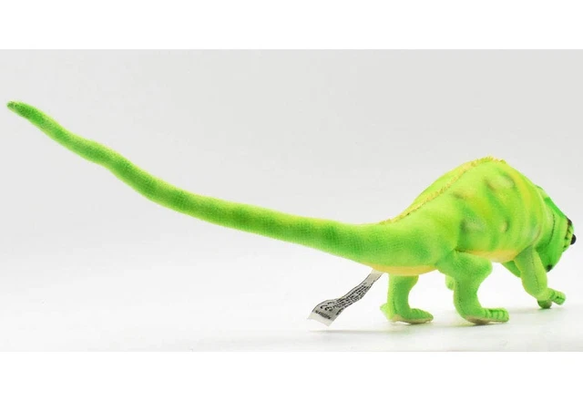 HANSA CHAMELEON PLUSH 42cm Realistic Green Reptile Stuffed Animal Toy ...