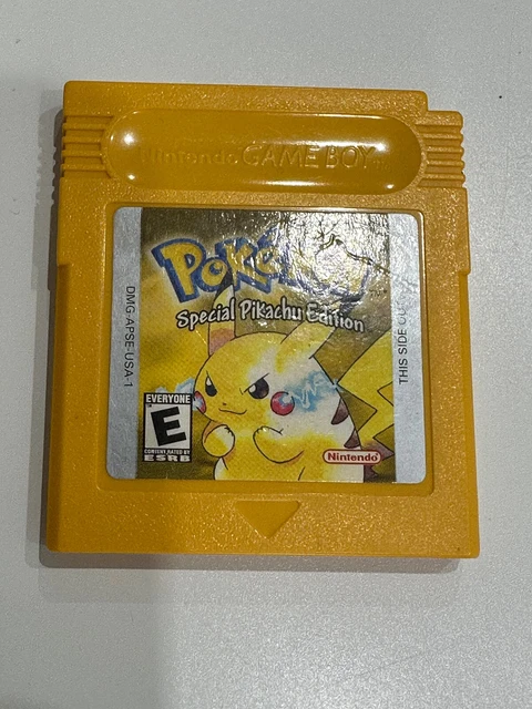 GENUINE POKEMON: YELLOW version pikachu edition nintendo gameboy ...