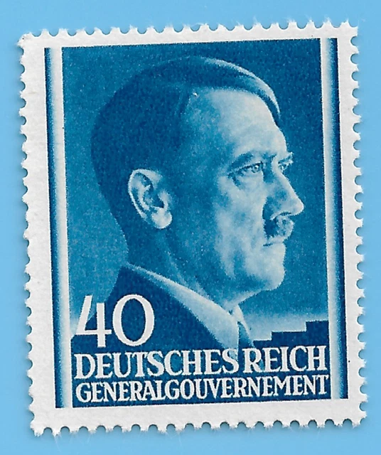 GERMANY WW2 GERMAN Occupation Poland Adolf Hitler 40 Stamp WW2 Era EUR ...