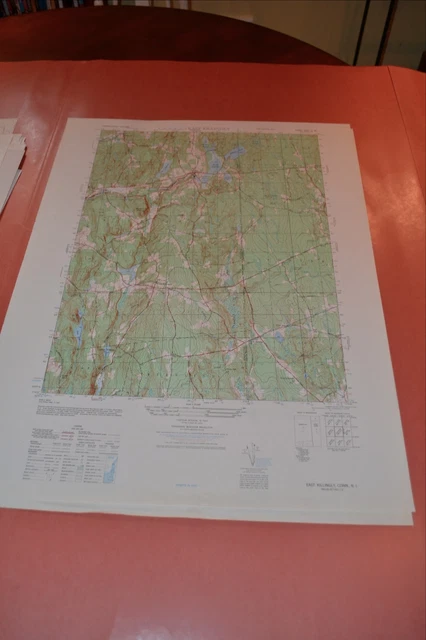 1940'S ARMY (LIKE US) topographic map East Killingly Connecticut, RI ...