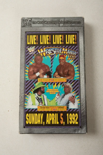 WWF WRESTLE MANIA VIII VHS Video Cassette (E4R) 1992 Hogan Justice ...