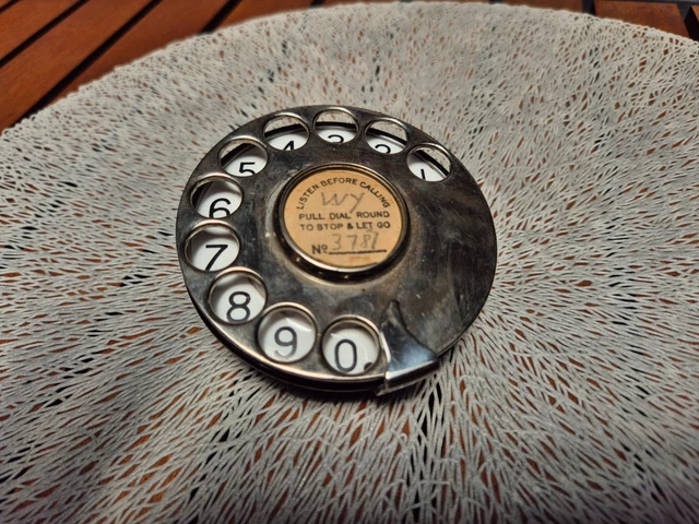 NO 10 DIAL with solid metal front and small number holder $75.00 ...
