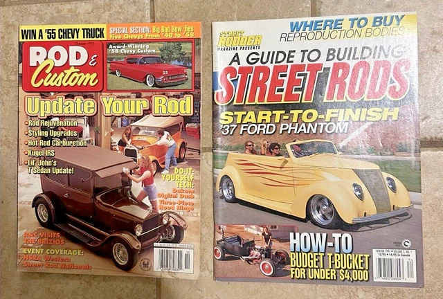 LOT OF 2 1990'S Rod & Custom, Guide To Building Street Rods Magazines £ ...