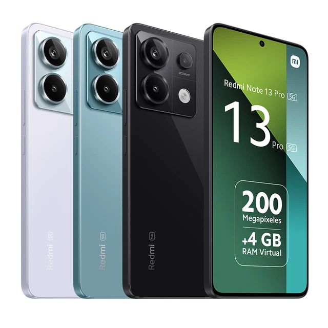 XIAOMI REDMI NOTE 13 Pro 5G Smartphone 8+256GB 200MP 120Hz Snapdragon ® 7s Gen 2 EUR 327,59 ...