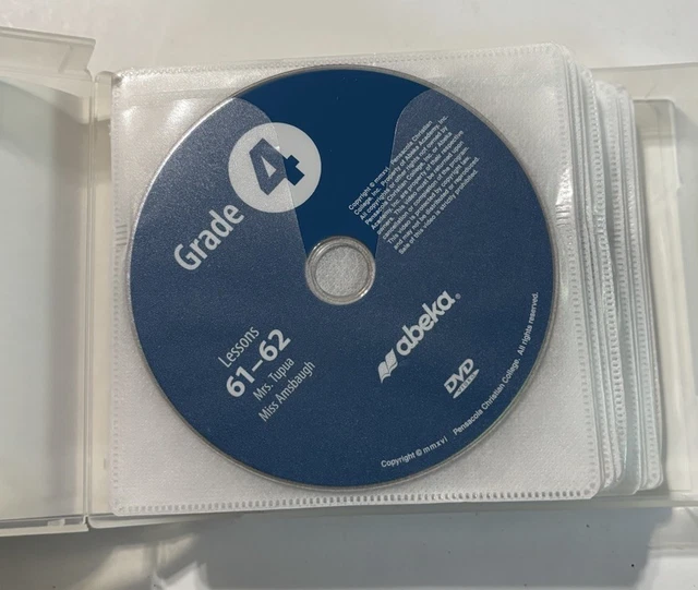 ABEKA DVDS SET 4th Grade Complete Lessons 1-120 Homeschool Ms Amsbaugh ...