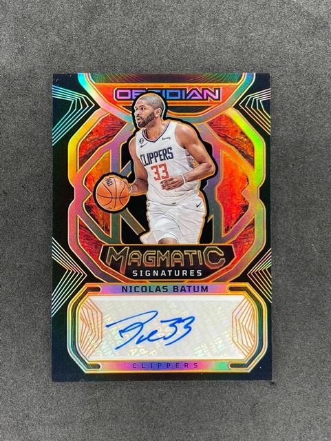 2022-23 PANINI OBSIDIAN Nicolas Batum Magmatic Signatures Auto /50 ...