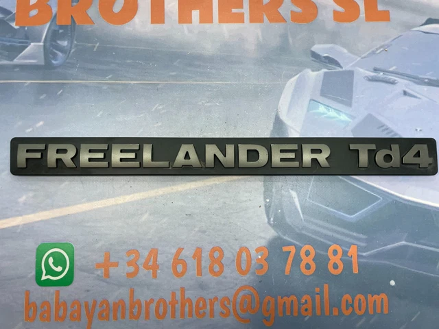 LAND ROVER FREELANDER TD4 Letters Emblem Logo Back Gate Badge £41.48 ...