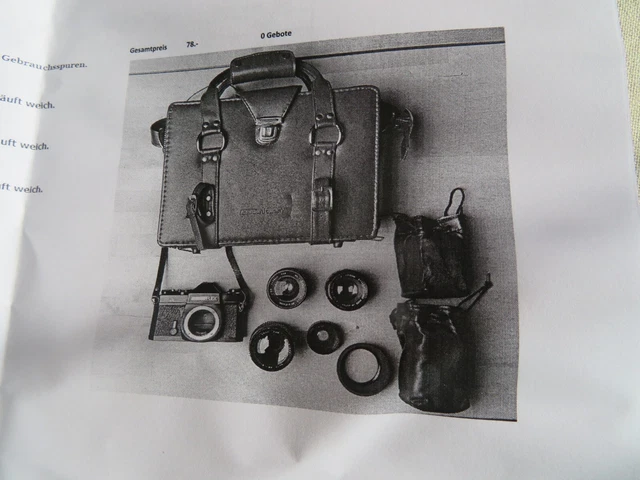 REVUE-FLEX SLR SPIEGELREFLEX-KAMERA Vintage mit Zubehör und Tasche EUR ...