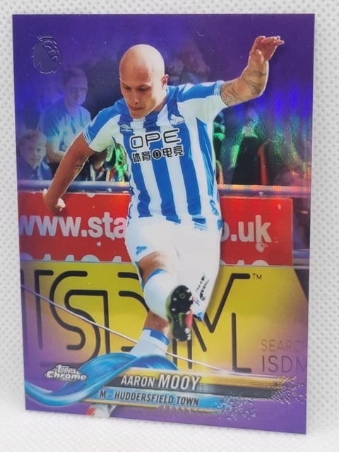 #/250 AARON MOOY Australia Huddersfield Town 2019 Topps Chrome Purple ...