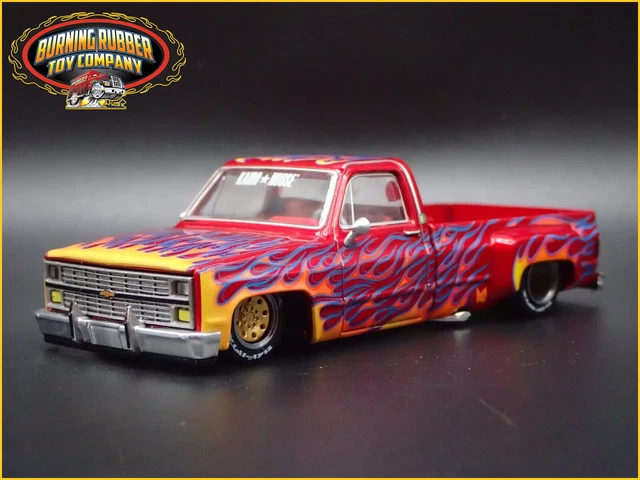 CHEVROLET SILVERADO DUALLY Kaido Fire V1 Squarebody Truck 1/64 Diecast ...