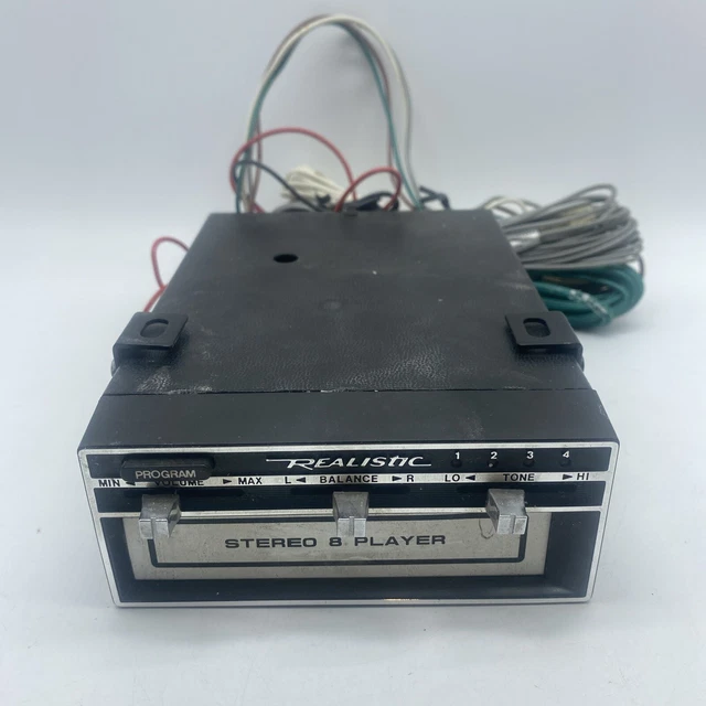 VINTAGE REALISTIC MODEL No. 12-1800 8-Track Car Stereo Player Radio ...