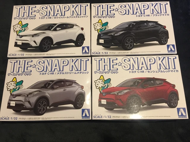 FOUR VARIETIES OF Aoshima 1/32 Snap Kit Toyota C-HR £87.03 - PicClick UK