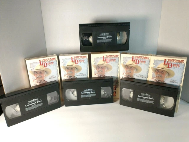 LONESOME DOVE VHS 4 Tapes Box Set of 4 Western 1991 Tommy Lee Jones ...
