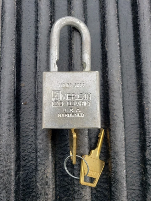 VINTAGE MILITARY LOCK American Lock Company USA Hardened Series 5200 ...