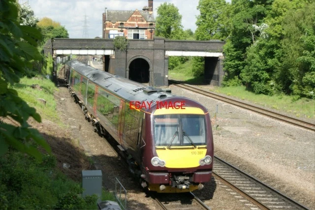 PHOTO CLASS 170 Turbo 3-Car Dmu No 170 397 Leaving Water Orton Station ...