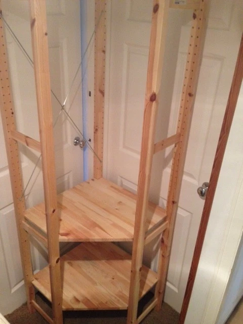IKEA IVAR CORNER shelving unit system for bedroom, office etc £23.50 ...