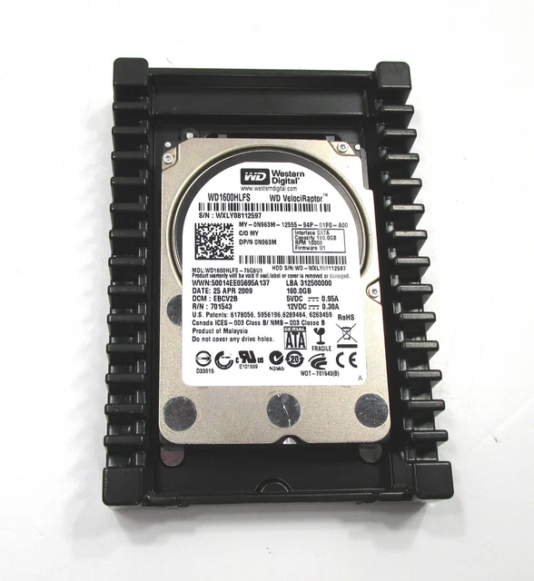 WESTERN DIGITAL VELOCIRAPTOR WD1600HLFS 160GB 3.5" Internal Hard Drive ...