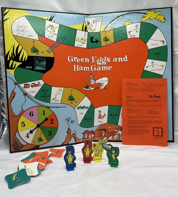 VINTAGE DR. SEUSS Green Eggs and Ham Board Game 1996 age 4+ Complete £ ...