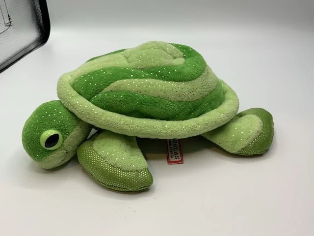 DOUGLAS THE GREEN Sparkly Turtle Cuddly Toy Soft Plush 9” Long £23.57 ...