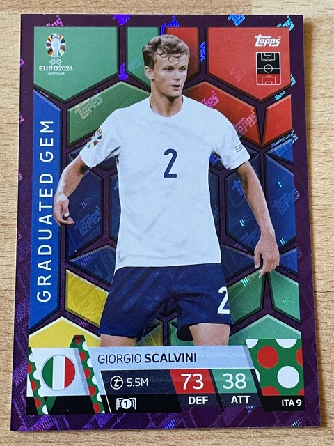 MATCH ATTAX UEFA Euro Germany 2024 Giorgio Scalvini Italy Purple ...