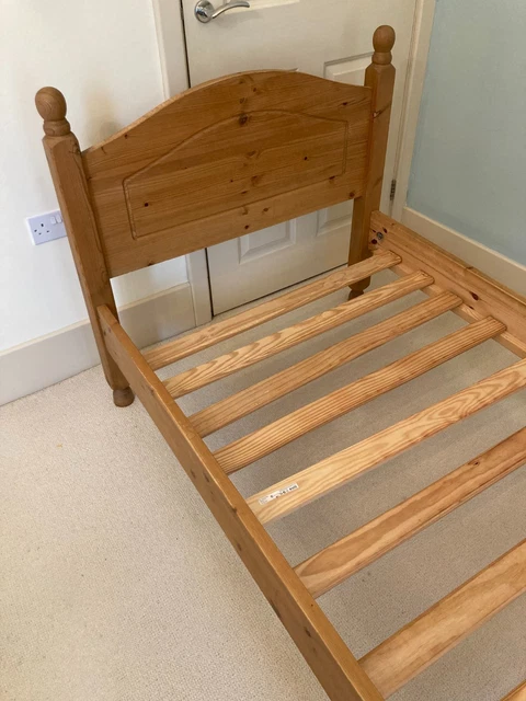 SOLID WOOD PINE single bed frame (listing #3) £11.54 - PicClick UK