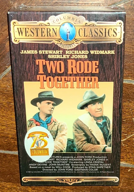 TWO RODE TOGETHER (VHS, 1991, Columbia/TriStar) James Stewart/Richard ...