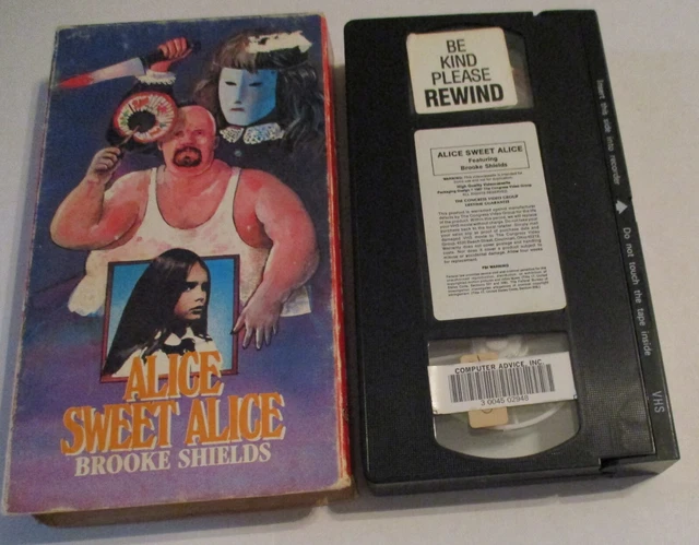 BANDE VIDÉO ALICE Sweet Alice VHS 1987 Star Classics film d'horreur ...