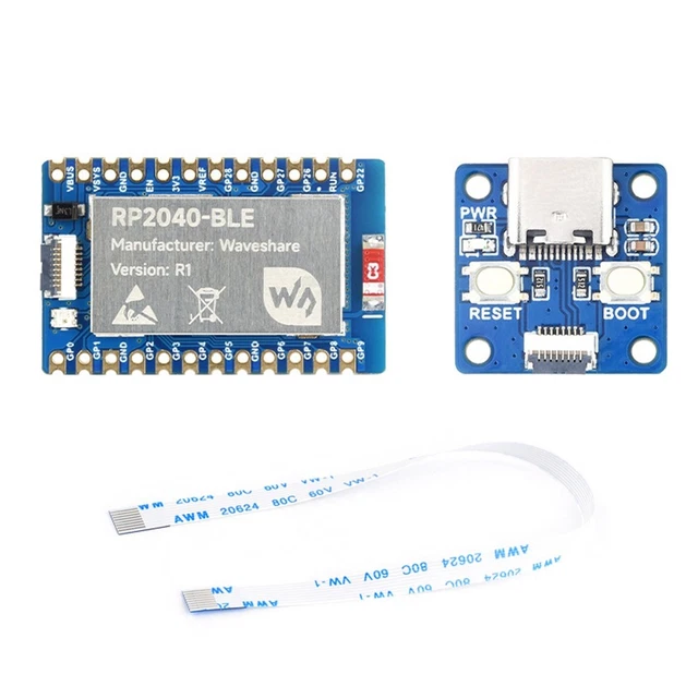 RP2040-BLE MIKROCONTROLLER-ENTWICKLUNGSPLATINE + Adapterplatine Dual ...