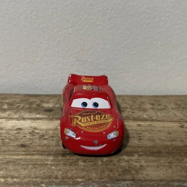 DISNEY PIXAR CARS Supercharged Rust-Eze Lightning McQueen #95 Loose ...
