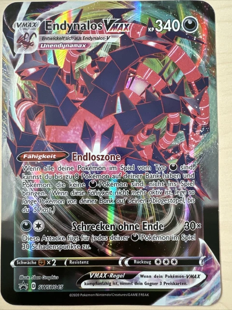 GROSSE A5 POKEMON Jumbo XXL Oversize Karte: Endynalos Vmax. 340KP EUR 5 ...