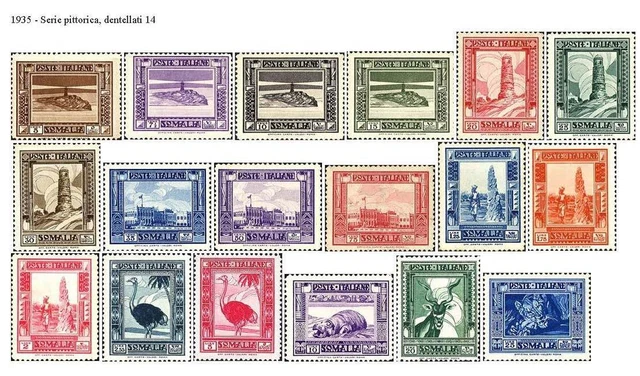 ITALIA COLONIA SOMALIA 1935/1938 - Pittorica 2° emissione Usati A SCELTA #S#JSO EUR 1,00 ...