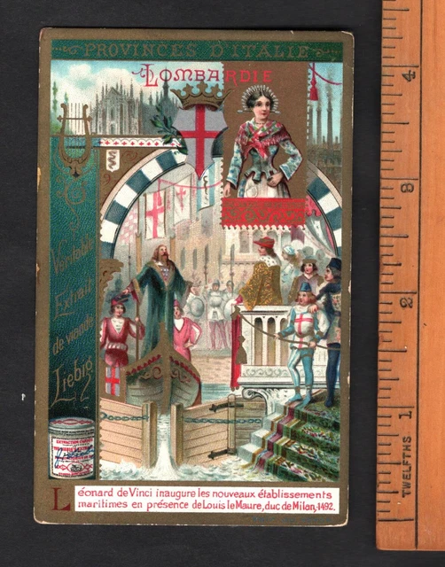 LEONARDO DA VINCI Rare German Liebig Trade Card 1898 Artist Painter ...