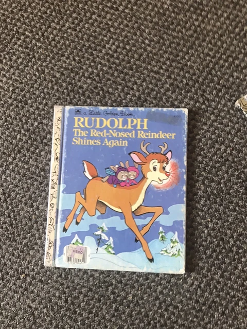 RUDOLPH THE RED Nosed Reindeer Shines Again Vintage Christmas Little ...