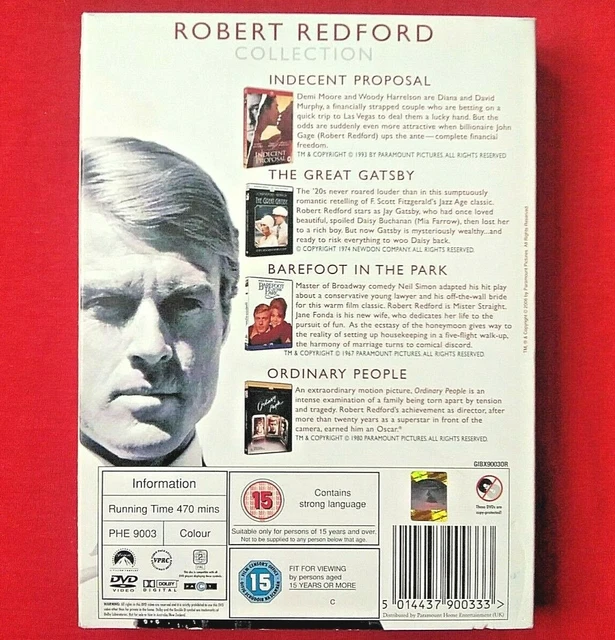 ROBERT REDFORD COLLECTION - 4 Dvd Boxset - 2008 - Region 2 $24.02 ...