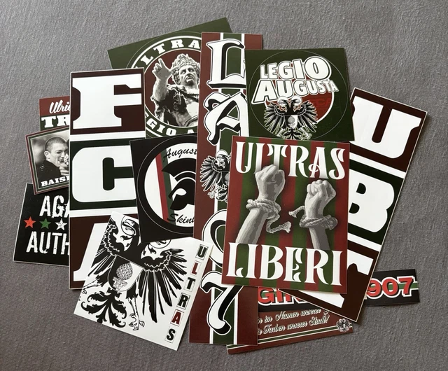 13 STÜCK ULTRAS Aufkleber Sticker FC Augsburg Sammlung Auflösung EUR 15 ...