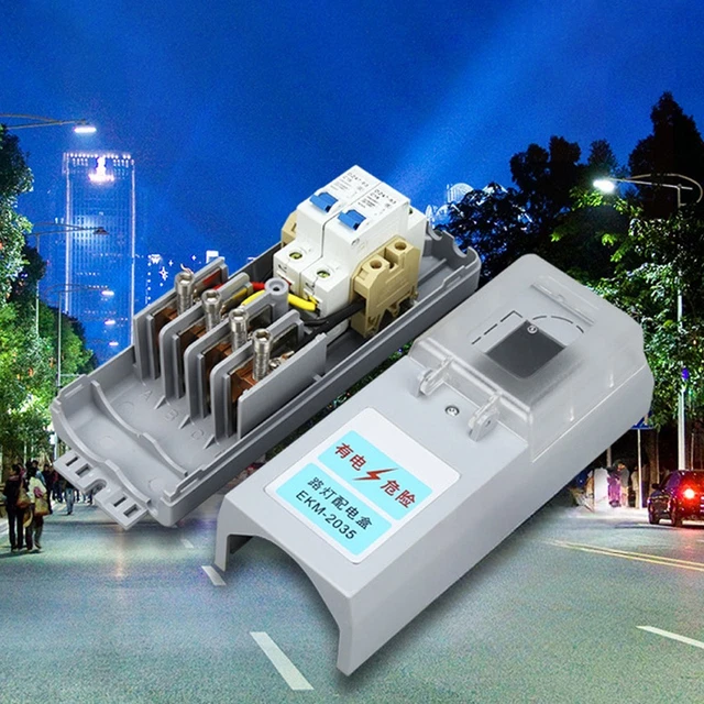 FOR EKM2035 STREET Light Junction Box with DIN Rail and Overload ...