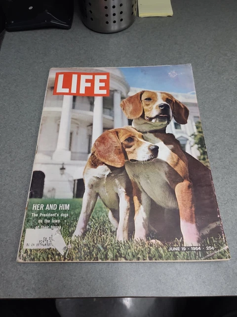 LIFE MAGAZINE JUNE 19, 1964 Presidents' Dogs Shirley MacLaine Debbie ...