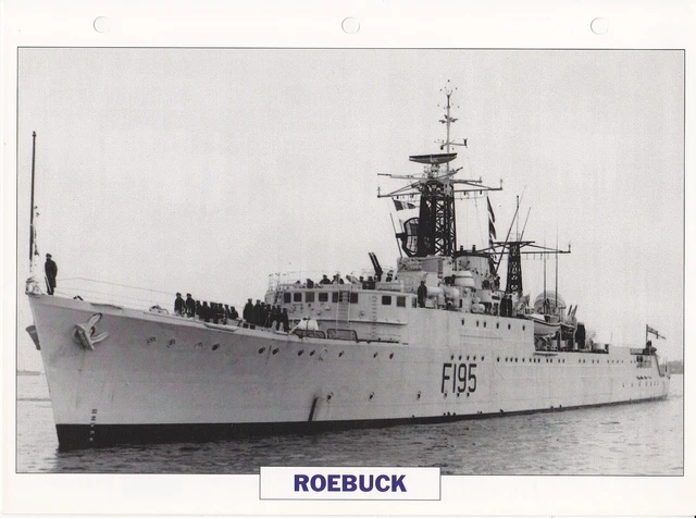 WARSHIPS SPEC SHEET - 1942 Frigate Great Britain Roebuck £2.95 ...