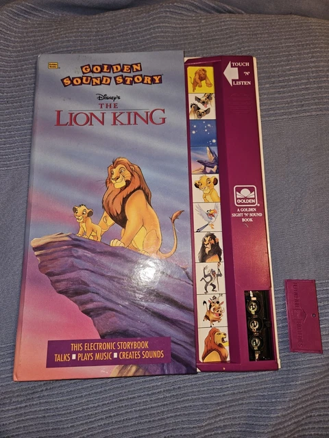 GOLDEN SOUND STORY Book Disney The Lion King Vintage 1994 FULLY WORKING ...