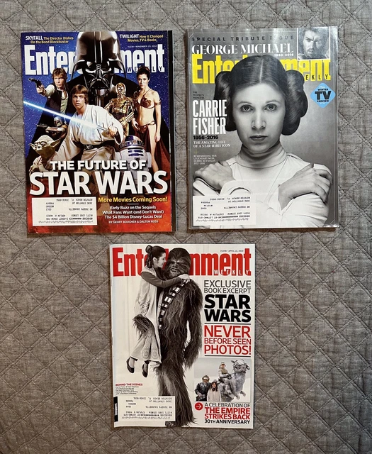 ENTERTAINMENT WEEKLY MAGAZINE Star Wars Lot of 3. Carrie Fisher £4.72 ...