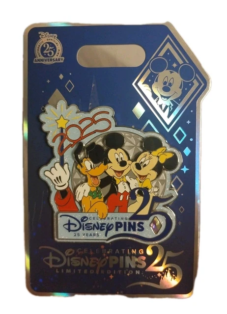 CELEBRATING 25 YEARS of Disney Pin Trading 2025 Welcome Pin $97.96 ...