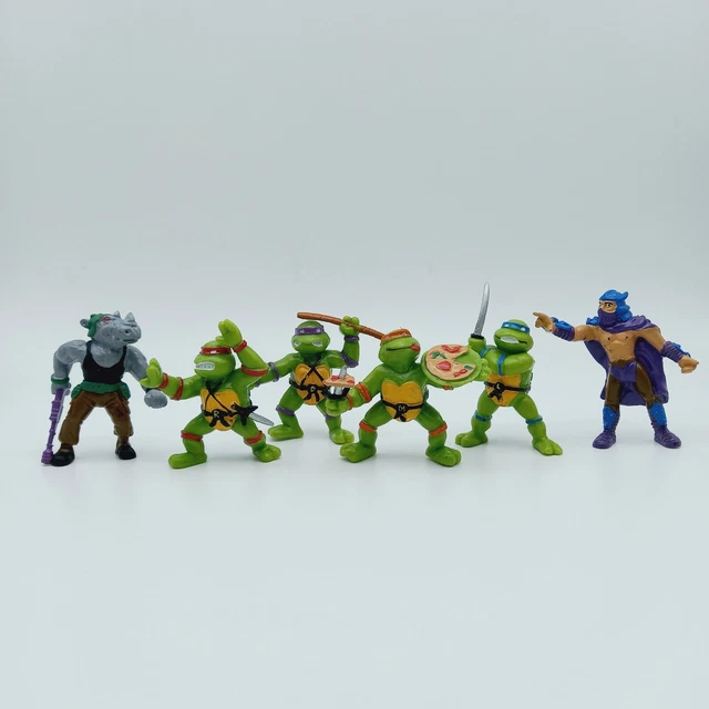 LOT X6 PVC TMNT Ninja Turtles 1990 Yolanda Made In Spain RARE VINTAGE ...